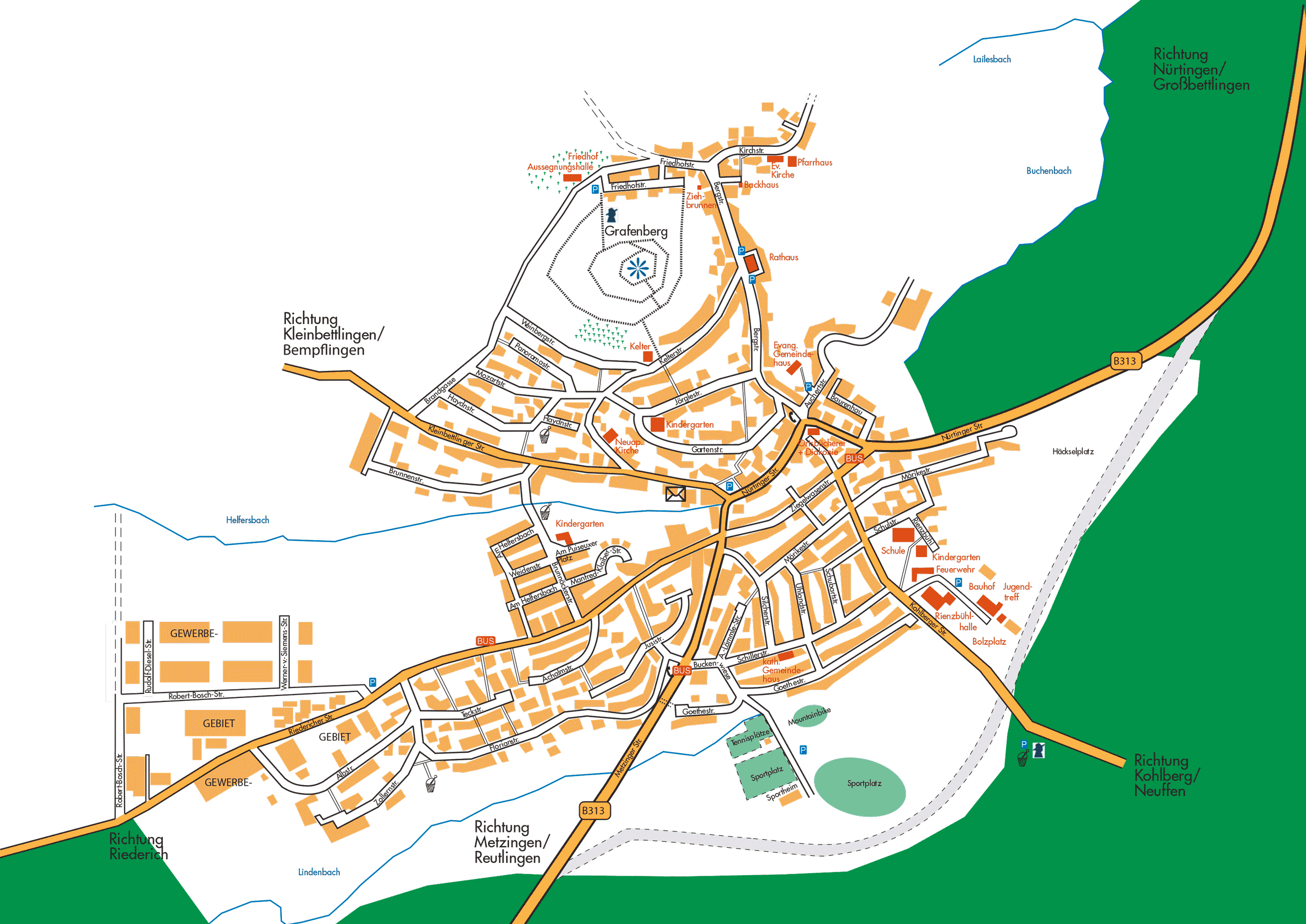 Grafenberg - HLK Kommunikation-Verlag Onlinekarten